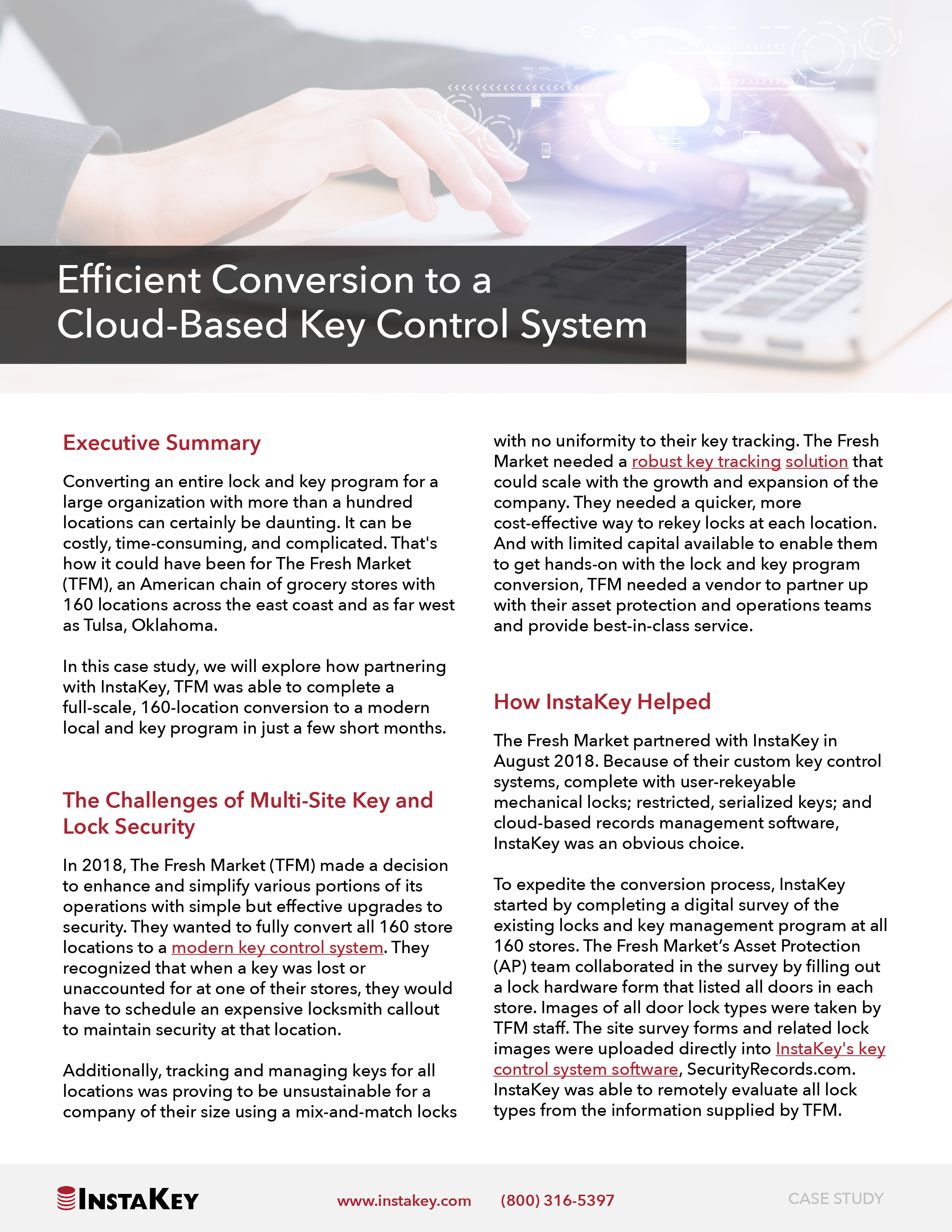 Efficient Conversion to a Cloud-Based Key Control System - Case Study